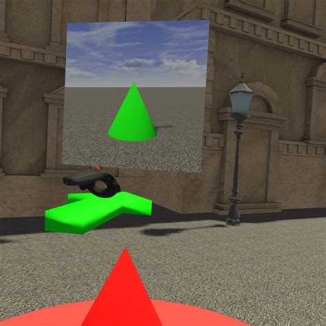 Three User Perspectives Of The Virtual Environment During The Spatial