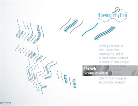 미래 벡터 기술 배경입니다 초록 물결 라인 패턴 책자 표지 디자인 아트 그래픽 일러스트 레이 션을 사용할 수 있습니다 0명에 대한 스톡 벡터 아트 및 기타 이미지 Istock