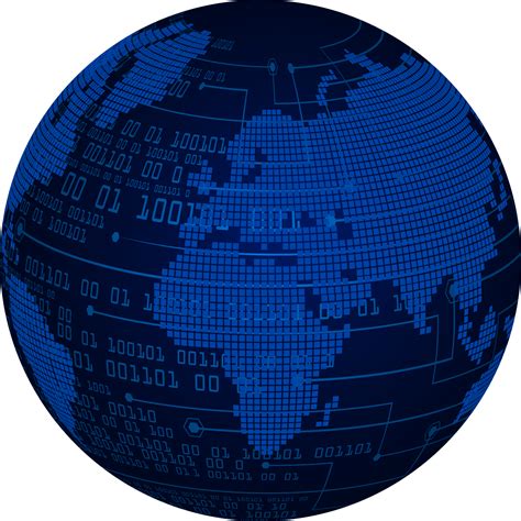 Modern Technology World Map Globe Pack 20869028 Png