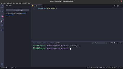Javascript Uso O Vscode Com O Node Mas Nao Mostra Meus Codigos Em Js