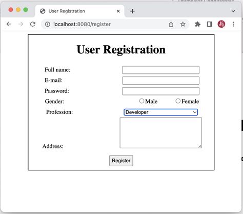 Spring Boot Thymeleaf Form Handling Example