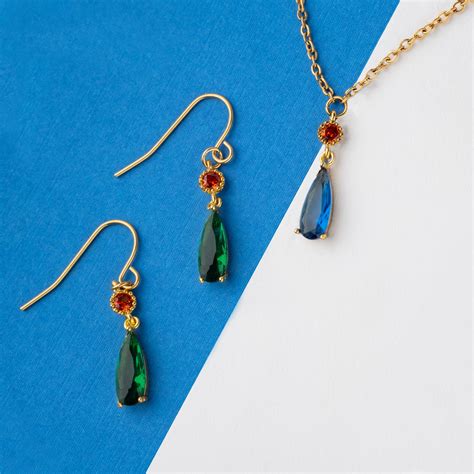 Howls Moving Castle Wizard Howl Necklace Earring Set Craftedbykaiyo