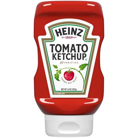 Ketchup Squeeze Bottle Upside Down Clear Retail Sysco Bahamas Food