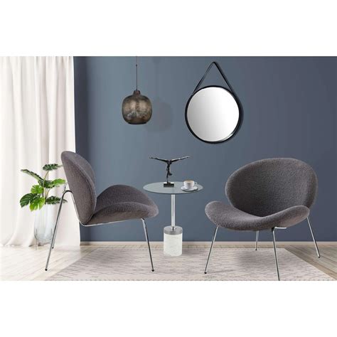 Megusta Moderner Stuhl Lounge Stuhl 2er Set Grau Polsterstuhl