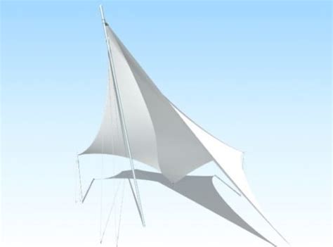 Sun Shade Structure Tensile Design 3d Model Max 123free3dmodels