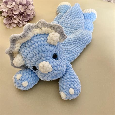 Crochet Triceratops Ramigurumi