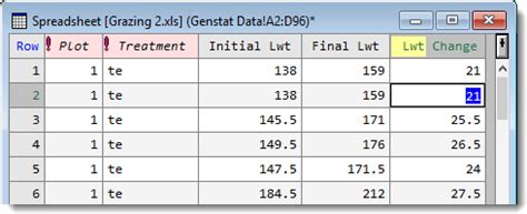 Calculating A Column Genstat Knowledge Base