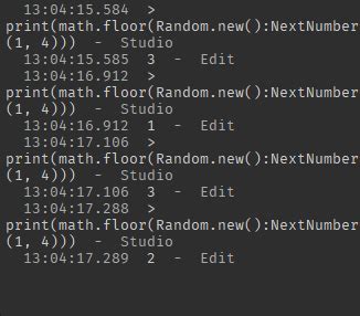 Math Random Returns The Same Exact Value Until Player Leaves