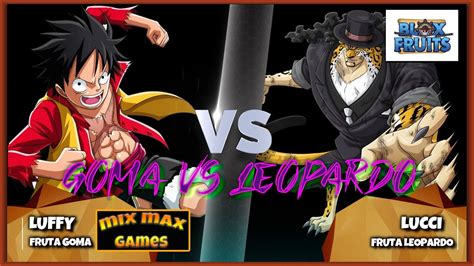 Luffy vs Lucci en Blox Fruits Goma vs Leopardo Combates Épicos de