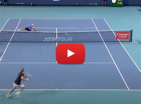Video Dimitrov Strikes An Insane Volley During His Contest Vs Zverev