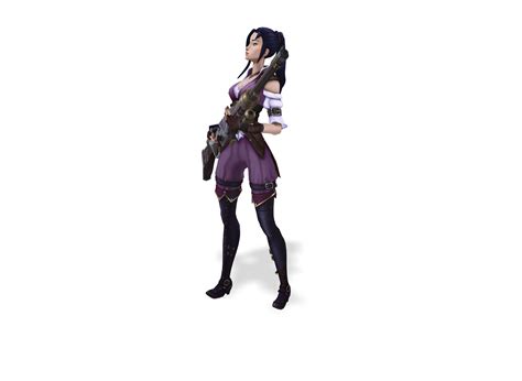 Stl File Arcane Caitlyn League Of Legends 3d Print Model 🦸 ・3d Printing