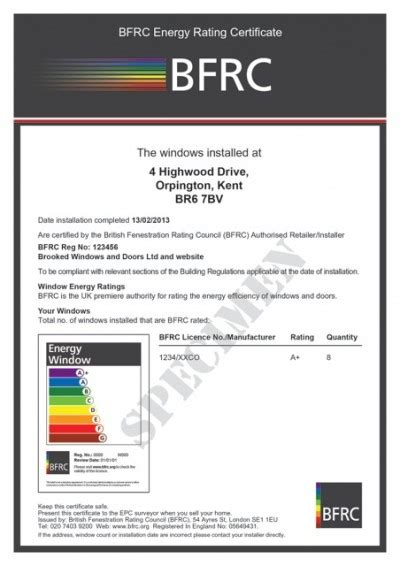 25000th Bfrc Homeowner Energy Ratings Certificate Issued Glass