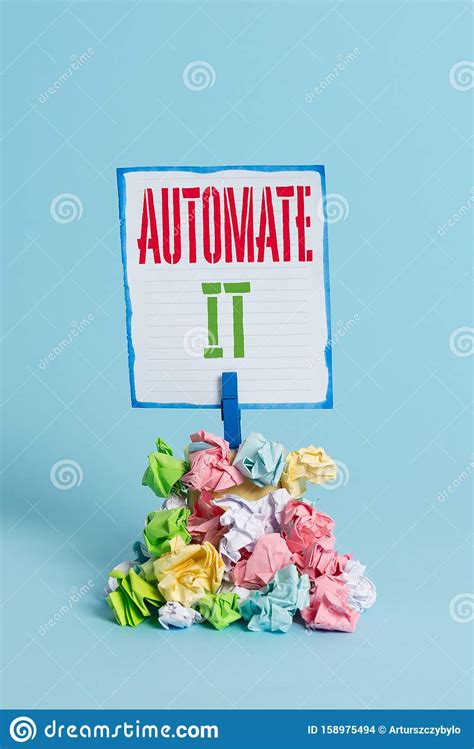 Word Writing Text Automate It Business Concept For Convert Process Or Facility To Be Operated