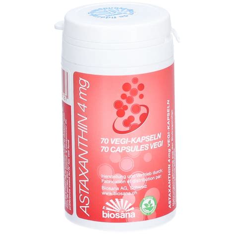 Biosana Astaxanthin 4 Mg 70 St Redcare Apotheke