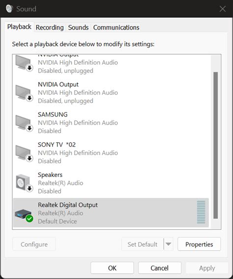 No Active Output Sound Device Detected Intel Community