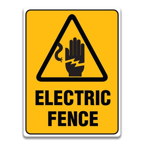 Electric Fence Signage Safety Sign And Label