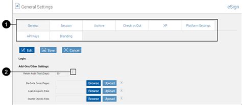 General Settings XML