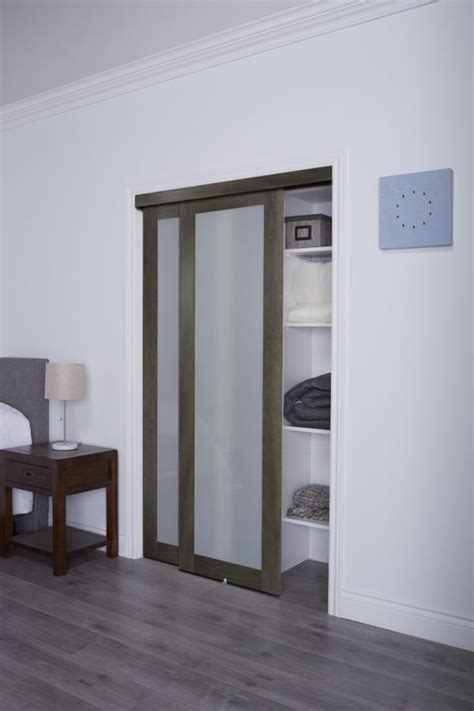 Ashbury 2 Panel Design Steel Frame Bypass Door Renin Bypass Closet Doors