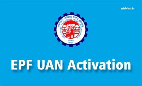EPF UAN Activate ESICBihar