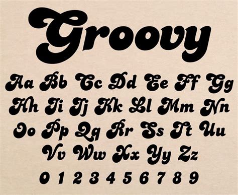Groovy Font Groovy Retro Font Groovy Script Font Groovy 70s Font Groovy