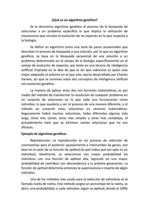 3 algoritmo genetico en la inteligencia artificial ¿qué es un