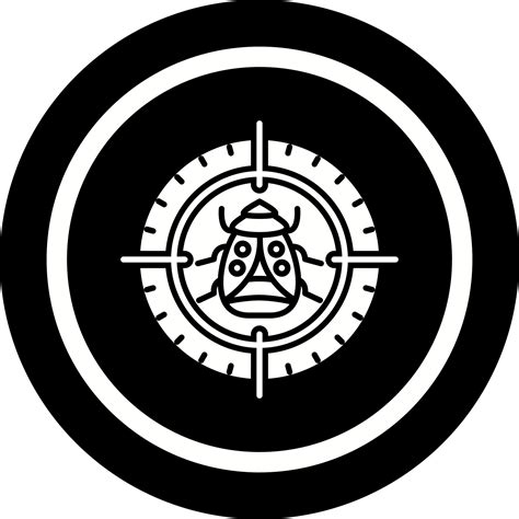 Bug Target Vector Icon 21411634 Vector Art At Vecteezy