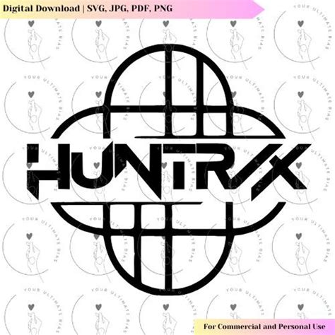 Huntrix Logo Svg Kpop Demon Hunters Vector Kpop Design Etsy Uk