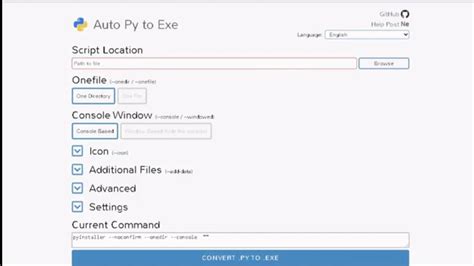 Convertir Un Fichierpy En Fichierexe Grâce à Auto Py To Exe Youtube