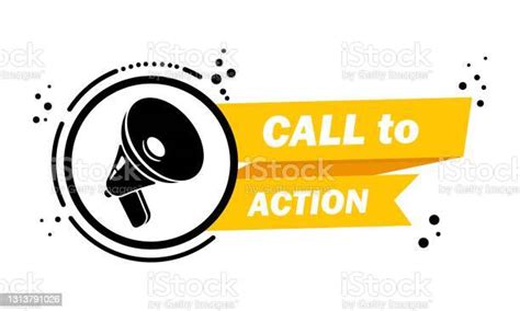 행동에 전화 음성 거품 배너와 메가 폰 확성기 비즈니스 마케팅 및 광고를 위한 라벨 격리된 배경의 벡터입니다 Eps 10 모션에 대한 스톡 벡터 아트 및 기타 이미지