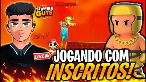 LIVE ON STUMBLE GUYS AO VIVO JOGANDO INSCRITOS PRSTAN K YouTube
