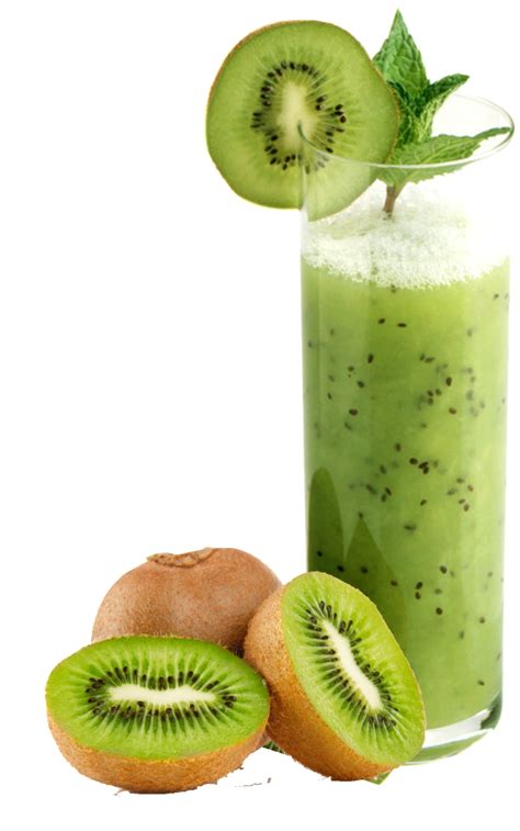 عکس پی ان جی نوشیدنی با کیوی واقعی بدون پس زمینه با کیفیت اولترا اچ دی