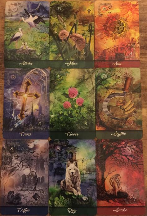 Mirror Truth Lenormand Cards TALIE KART Wróżby i tarot kartylosu pl