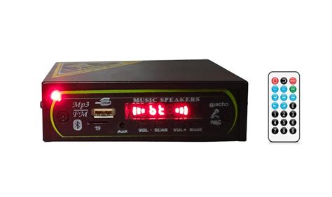 Zigshash Audio IC Based Stereo Watts Channel Mini Amplifier With Bluetooth USB SD Card