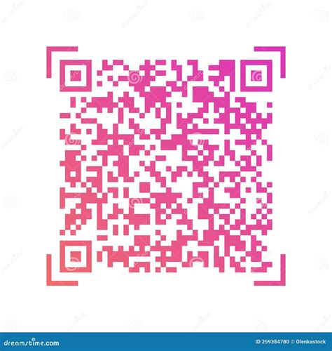 vector gradient qr code stock illustration illustration of computer 259384780