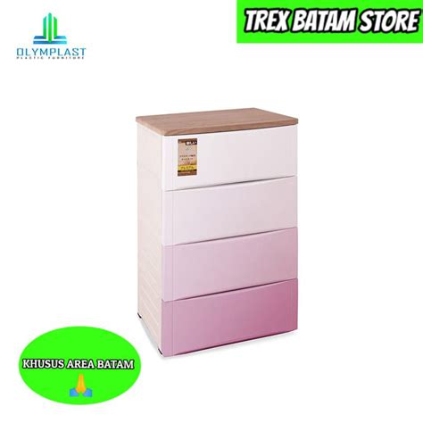 Jual OLYMPLAST ODC 04 M GRADASI DRAWER CABINET LEMARI PLASTIK 4 SUSUN