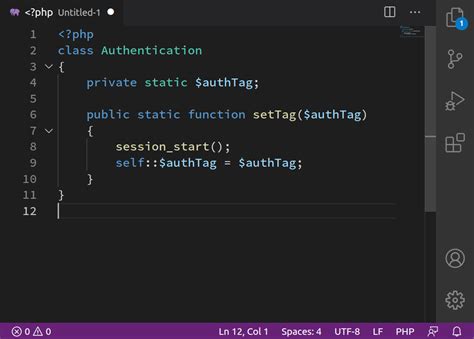 Php Static Keyword With Wrong Scope Issue Microsoft Vscode Github