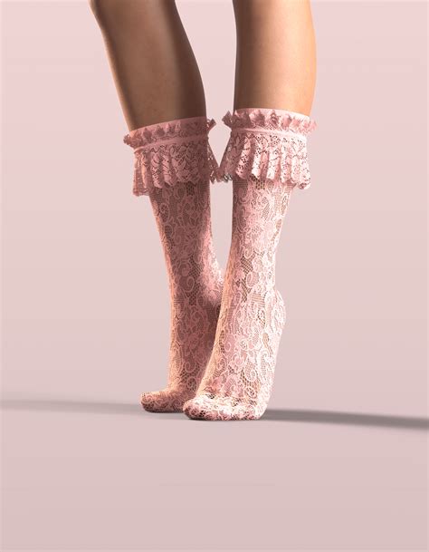 Ruffle Socks For G8f And G8 1f 3d Render By V8infinite