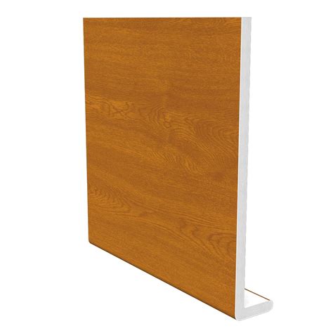 FREEFOAM Bandeau de rive équerre PVC extra chêne 10x200x5000mm Réf