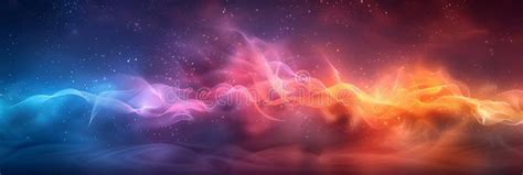 A Vibrant Cosmic Cloud With Colorful Nebula Effects Evoking Dreamlike