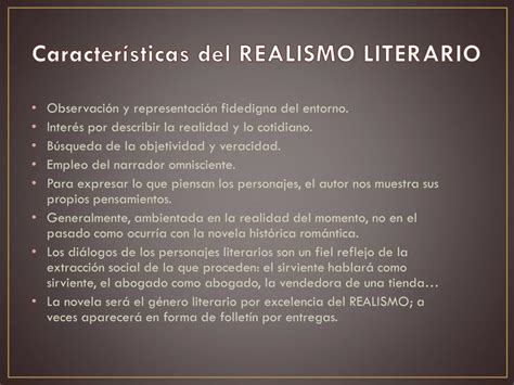 Caracteristicas Generales Del Realismo Vapora