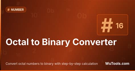 Octal To Binary Converter Convert Octal Numbers To Binary
