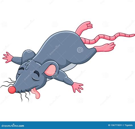 Cartoon Dead Mouse 136771831