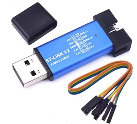 Original MCU Chip RGS SGS Pins ST Link V Mini Metal Shell STM STM Emulator Downloader