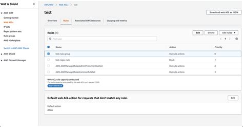 Part New AWS WAF AWS Management Console Operations Pattern Sets Rule Groups WafCharm
