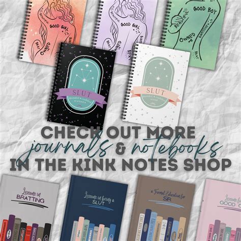 Body Writing Tattoo Submissive Notebook In Purple Submissive Journaling And Writing Lines BDSM