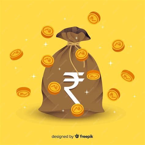 Premium Vector Indian Rupee Money Bag