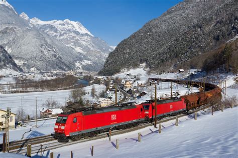 Class 185 of DB between Erstfeld and Silenen