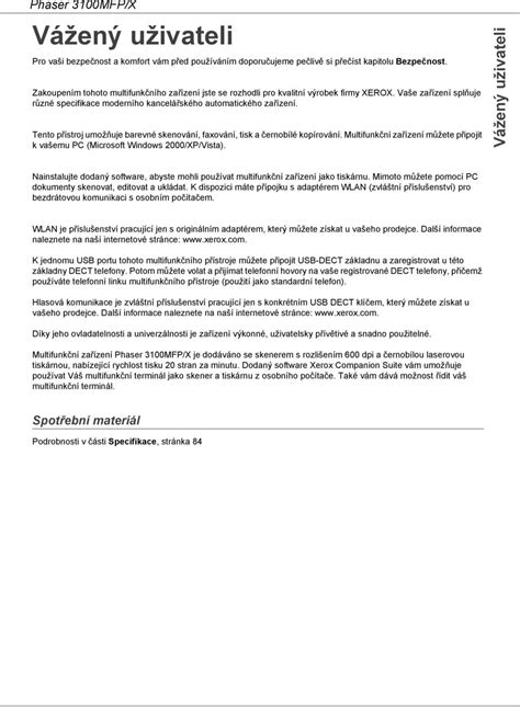 Xerox Phaser 3100mfp X Pdf Stažení Zdarma