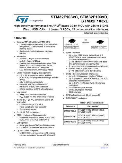 Stm32f103zet6 Pdf Electrical Engineering Computer Engineering