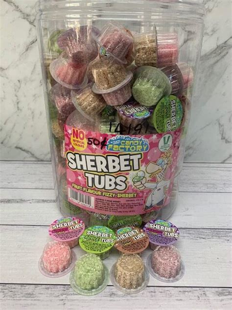 Sherbet Tubs Fruit Flavoured Fizzy Sherbert South City Party Nibbles Online